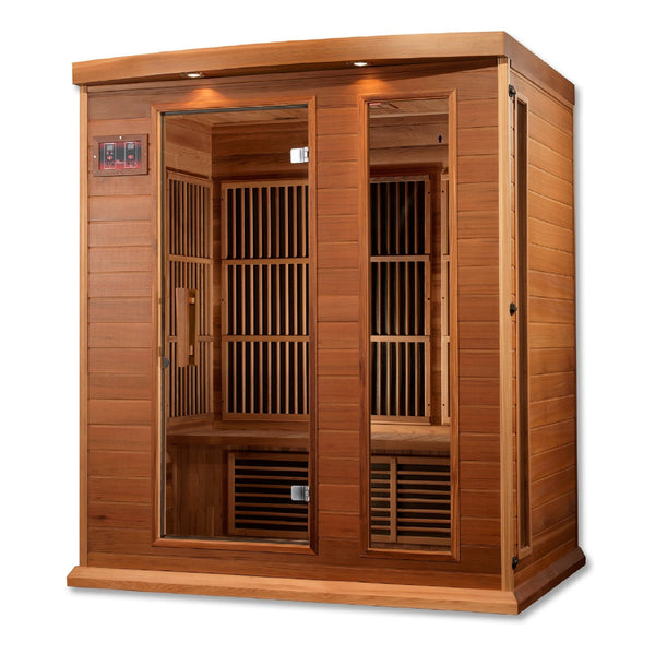 Maxxus 3-Person Cedar Low EMF FAR Infrared Sauna MX-K306-01 CED – Select Saunas