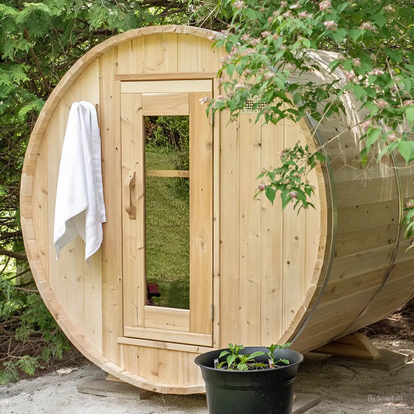 Canadian Timber Harmony Barrel Sauna CTC22W - Dundalk Leisurecraft ...