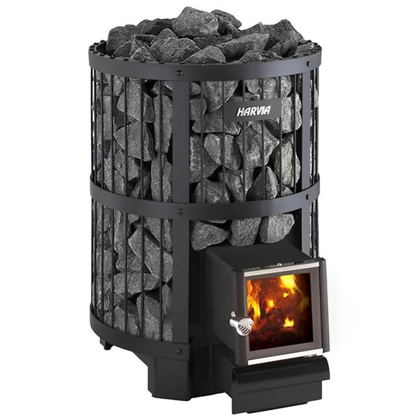 Harvia Legend 150 SL 16kW Wood Burning Sauna Stove w/ Fire Chamber Ext ...