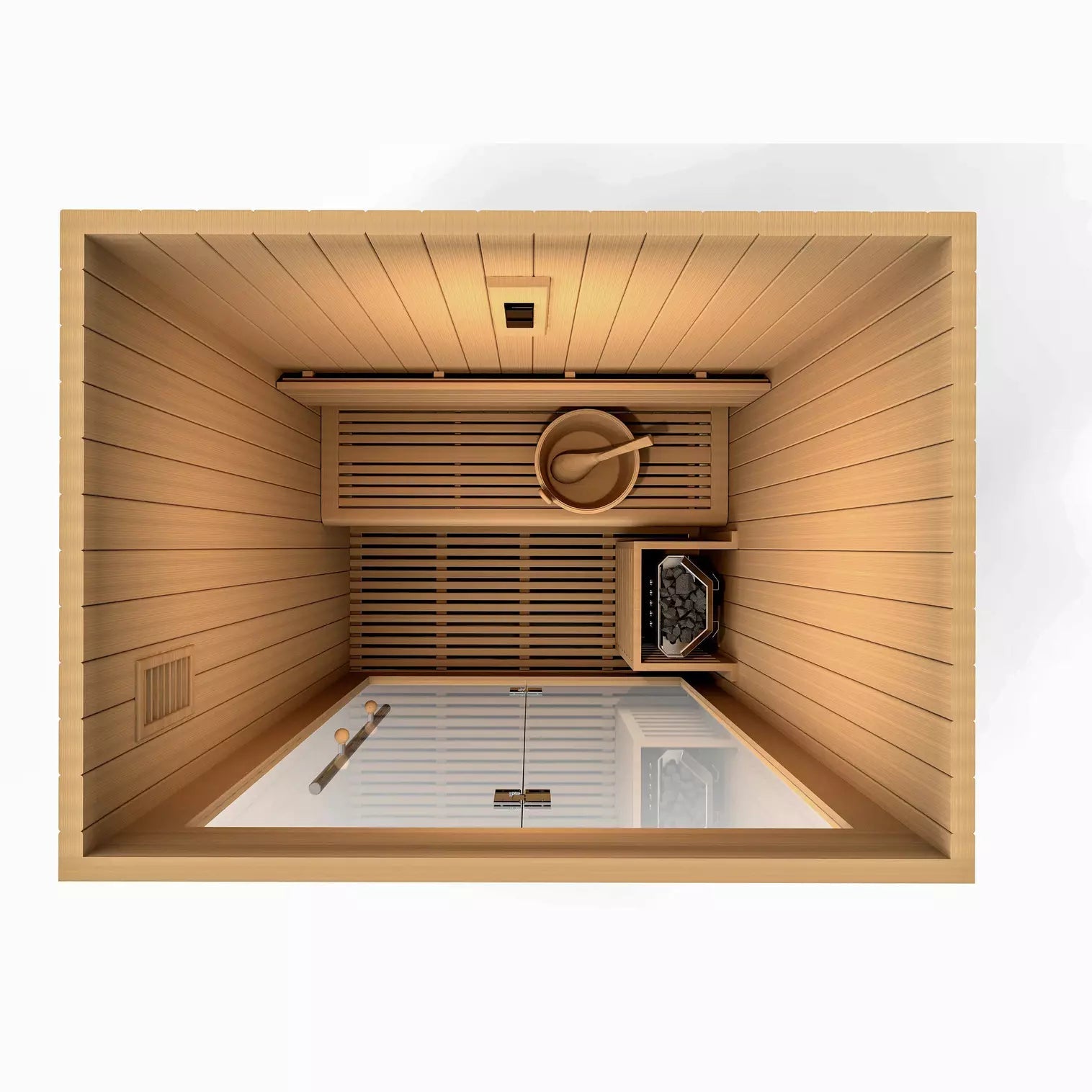 Golden Designs "Sundsvall" Edition 2 Person Traditional Indoor Sauna ...