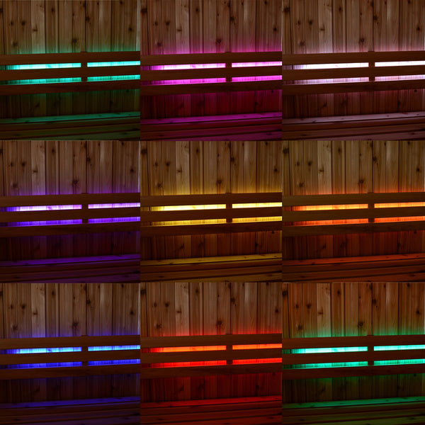 LED Mood Lighting – Select Saunas