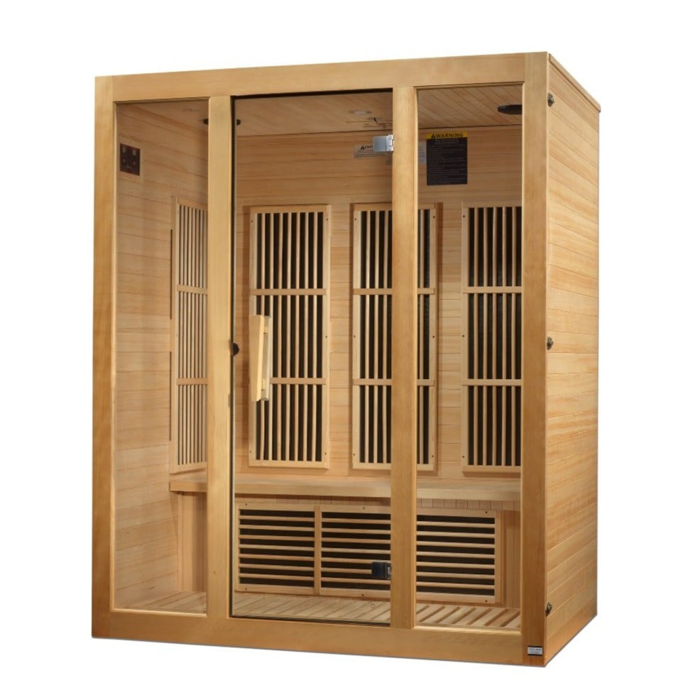 Maxxus Bellevue 3-Person Low EMF FAR Infrared Sauna (Canadian Hemlock) – Select Saunas